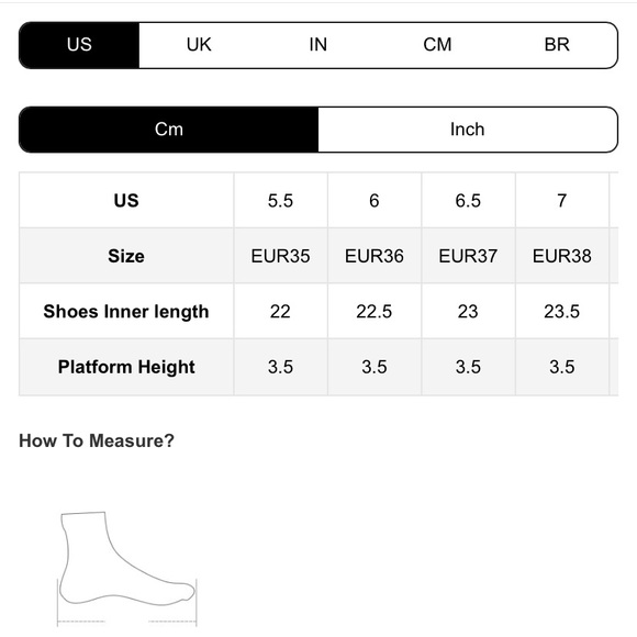 shein leggings sizing chart